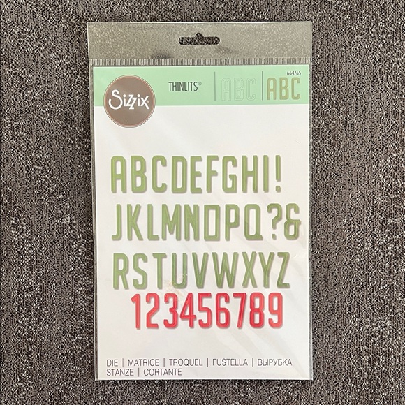 Sizzix | Office | Sizzix Embossed Alphabet Dies Nwt | Poshmark